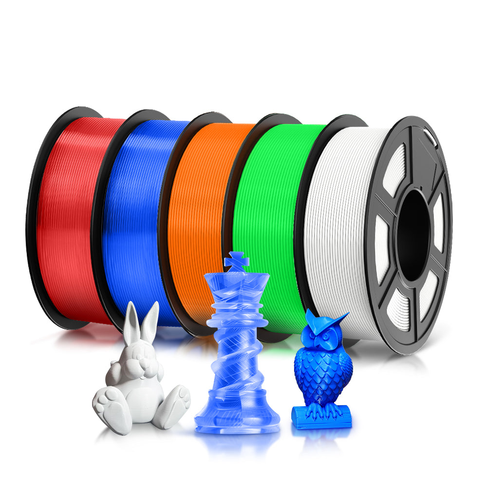 SUNLU PLA+, PLA Plus 3D Printing Filaments - 5 Spools Bundle Sales