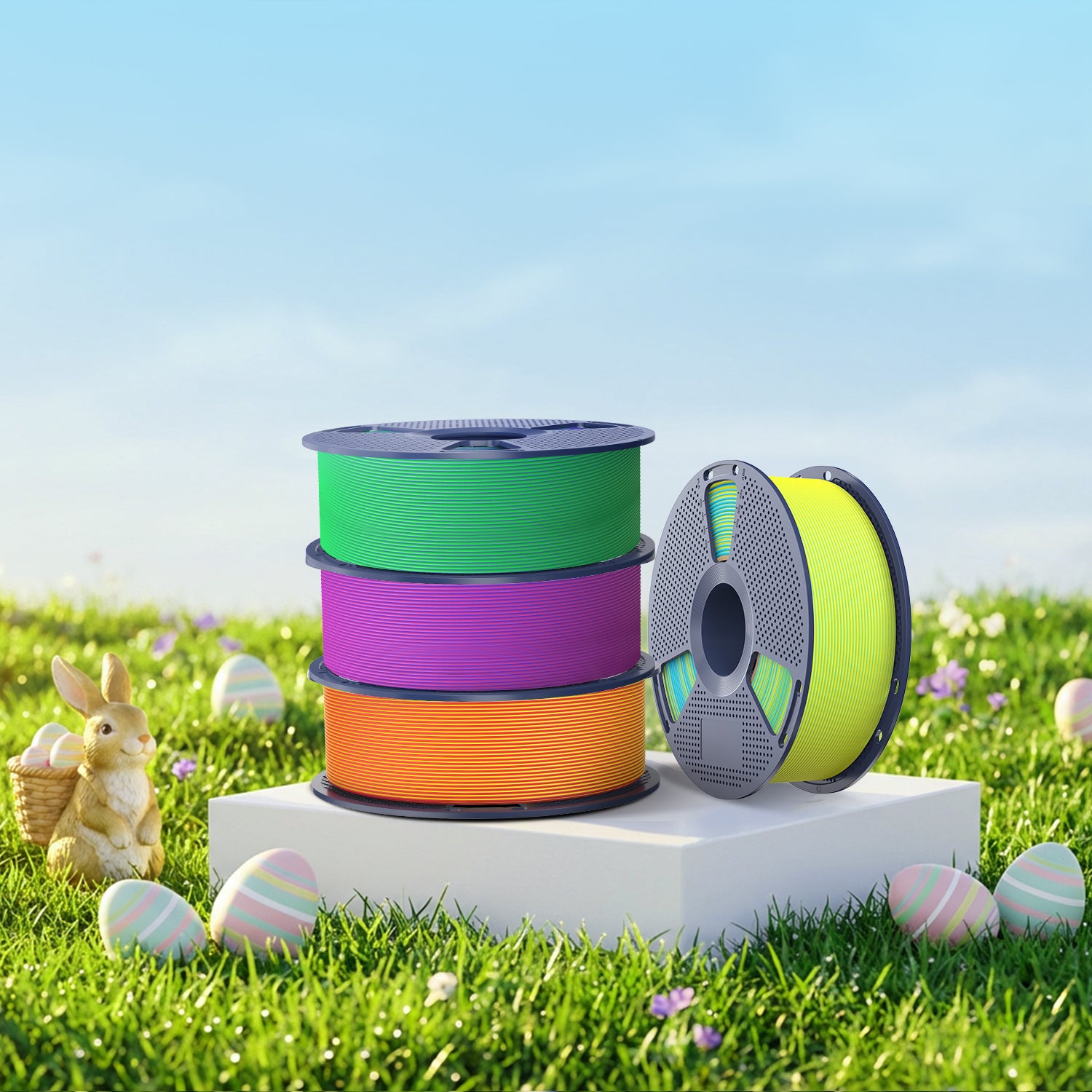 [MOQ: 3 Rolls] SUNLU PLA Matte Dual-Color 3D Printer Esthenic Filament